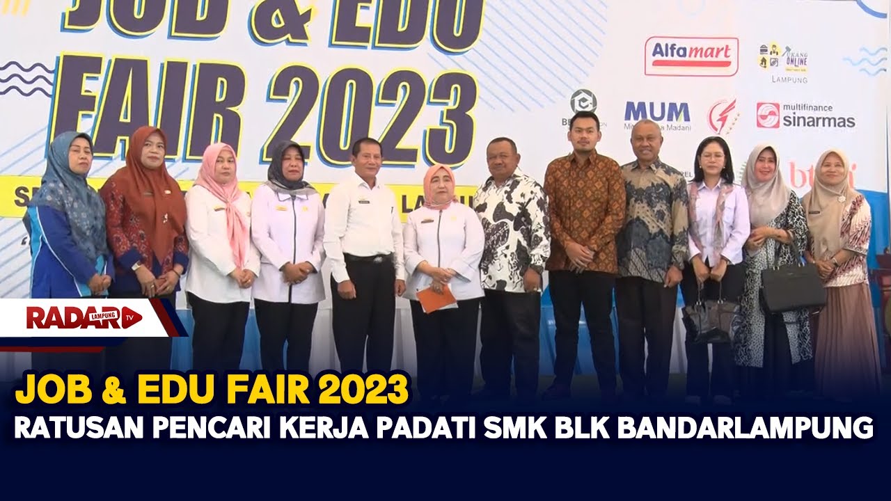 Job & Edu Fair 2023, Ratusan Pencari Kerja Padati SMK BLK Bandarlampung ...