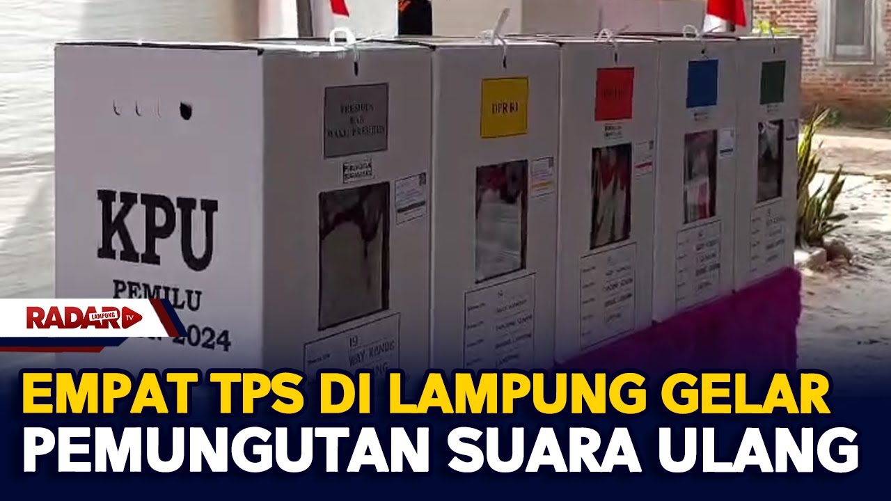 Empat TPS Di Lampung Gelar Pemungutan Suara Ulang - Radar TV | Mattep Nihan